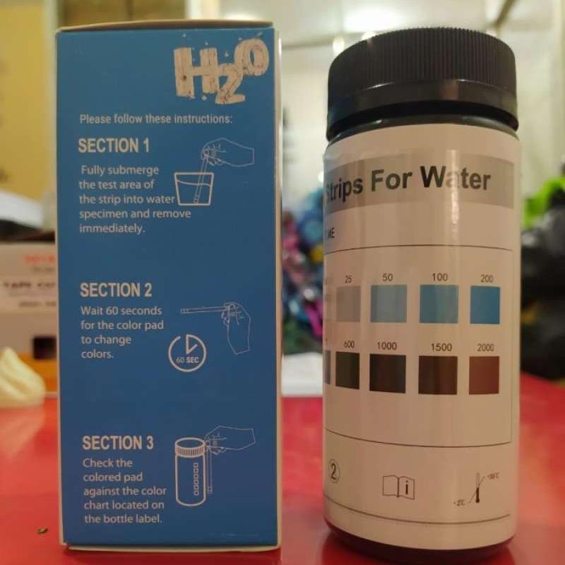 Jual isi 100 strip Alat Tes Kualitas Air Water Chlorine klorin-CLPaper ...
