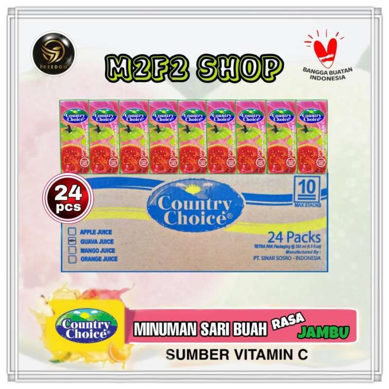 Promo Juice Country Choice Guava | Jus Jambu - 250 ml (Kemasan Karton ...