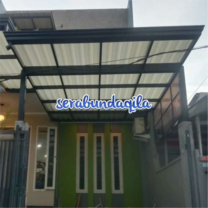 Jual Kanopi Rangka Besi Atap Upvc Alderon White Translucent Di Seller ...