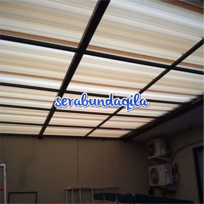 Jual Kanopi Rangka Besi Atap Upvc Alderon White Translucent Di Seller ...