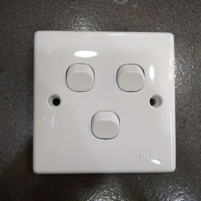 Jual BOSS SAKLAR 3 GANG/ISI 3/SAKLAR LAMPU/B33/1/2A di Seller Berkah ... Jual BOSS SAKLAR 3 GANG/ISI 3/SAKLAR LAMPU/B33/1/2A di Seller Berkah ...
