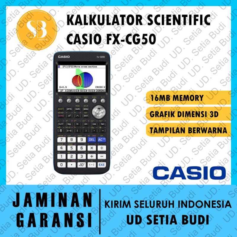 Jual Kalkulator Graphic/Scientific Ilmiah Casio FX-CG50 di Seller TOKO ...