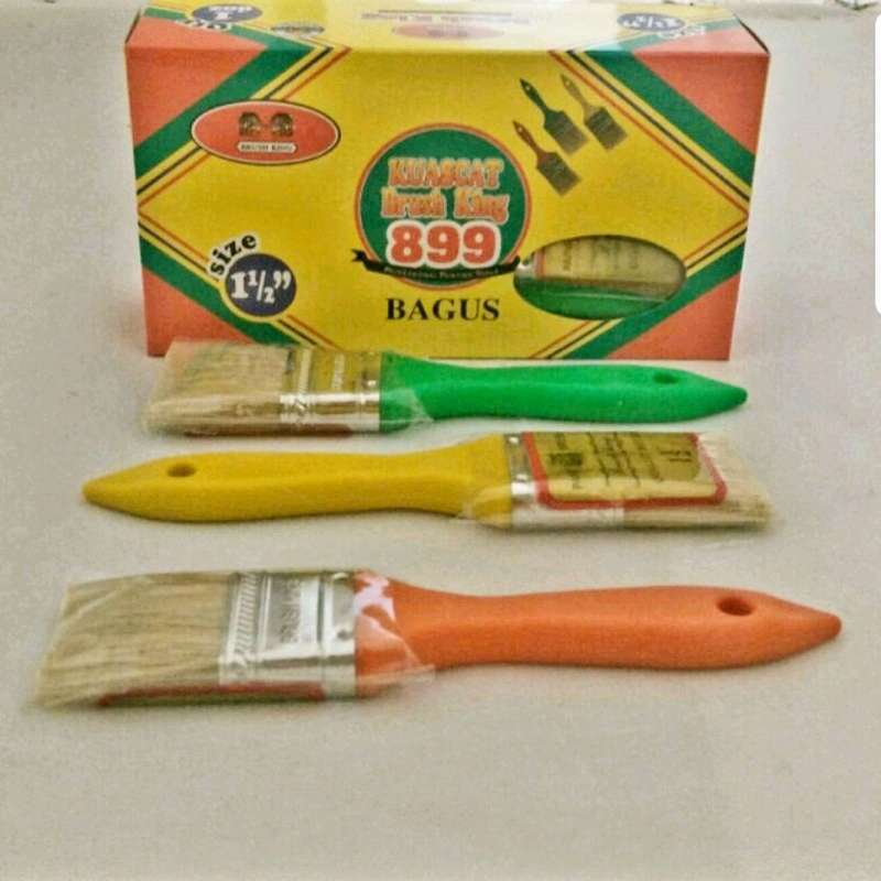 Jual Kuas cat fiber 1 1/2inch Brush King, kuas poles kue fiber 1 1 ...