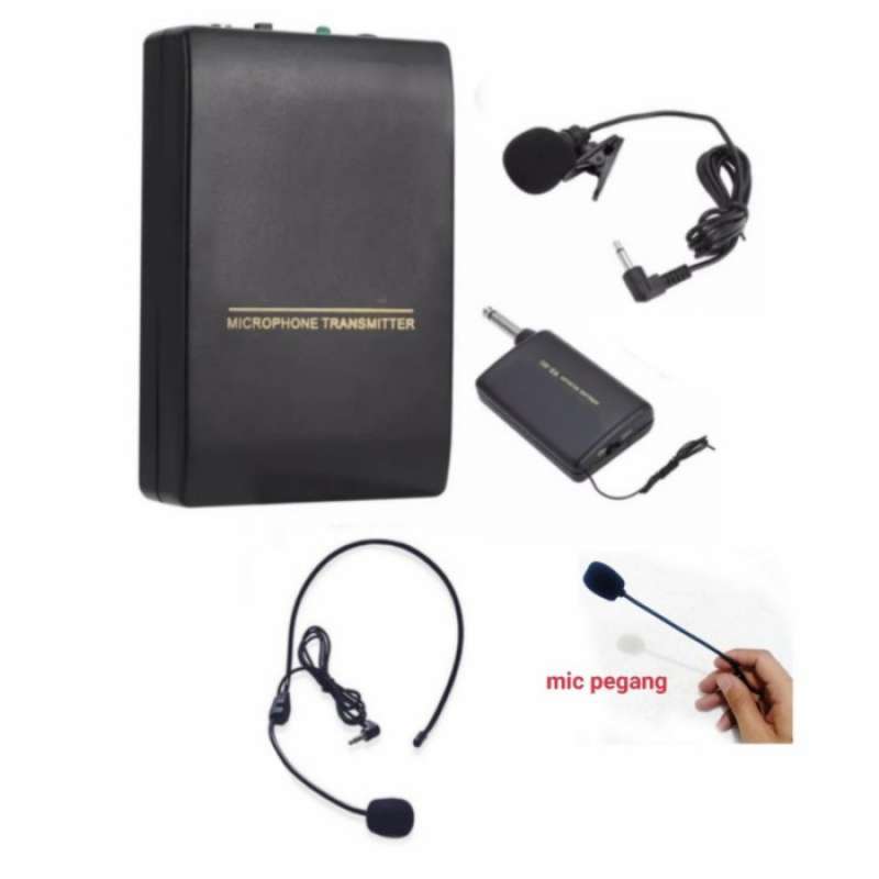 Jual LAVALIER MIC JEPIT WIRELESS CLIP ON HEADSET MIKROFON AIWA MICROPHONE di Seller Rainbow id ...