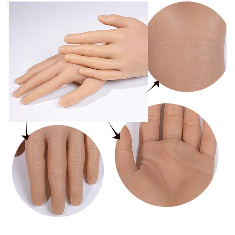 Jual Silicone Practice Hand Life Sized Fake Skin For Training Display ...