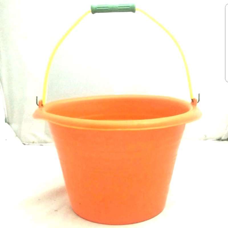 Jual Ember cor proyek anti pecah uk 18 warna orange BJ / ember plastik ...