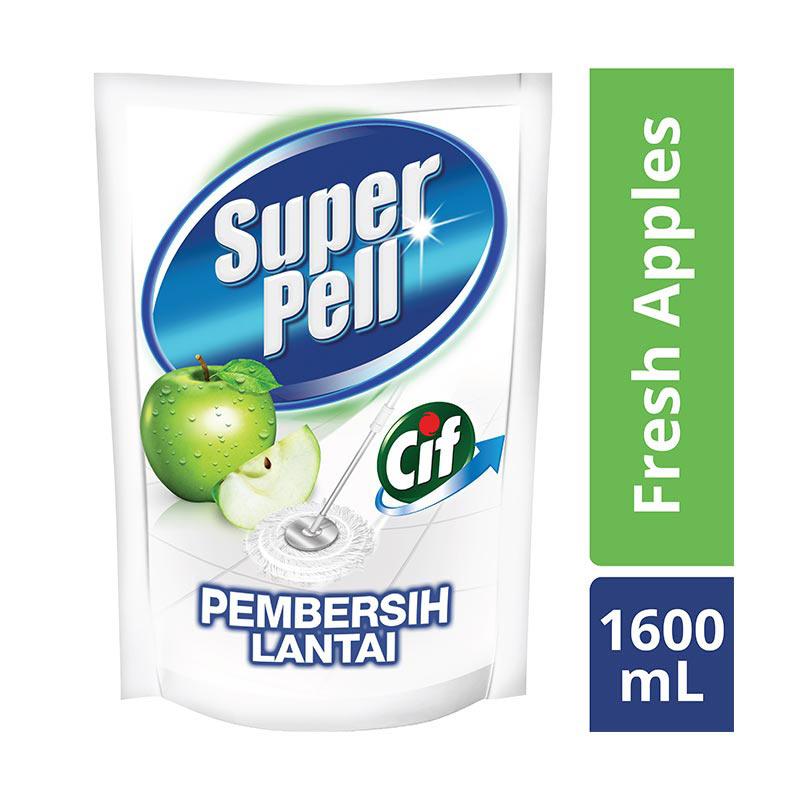 Promo Smg/jog/solo - Super Pell Pembersih Lantai Hijau Pouch [1600 Ml ...
