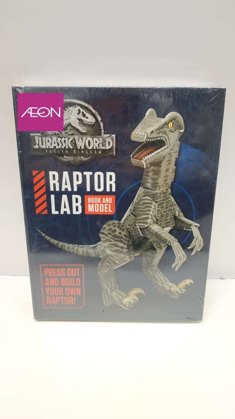 Promo Original JURASSIC WORLD RAPTOR LAB BOOK AND MODEL AEON BOOK SALE ...