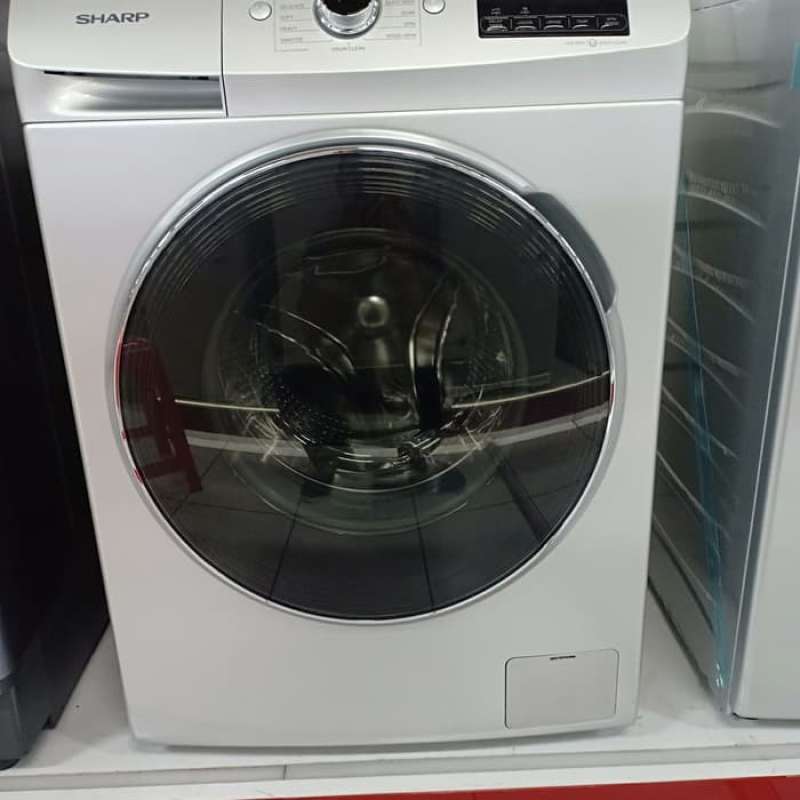 Jual Mesin Cuci Sharp 7 Kg Front Loading ES FL 1073 PREMIUM DARK SILVER ...