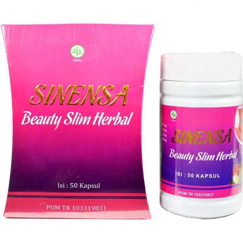 Jual SINENSA KAPSUL BEAUTY SLIM HERBAL ORIGINAL BPOM PELANGSING BADAN ...