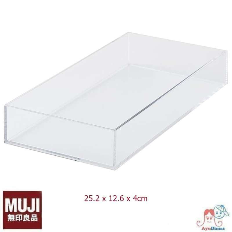 Jual MUJI ACRYLIC STORAGE STACKABLE BOX SMALL - DESK ORGANIZER - KOTAK ...
