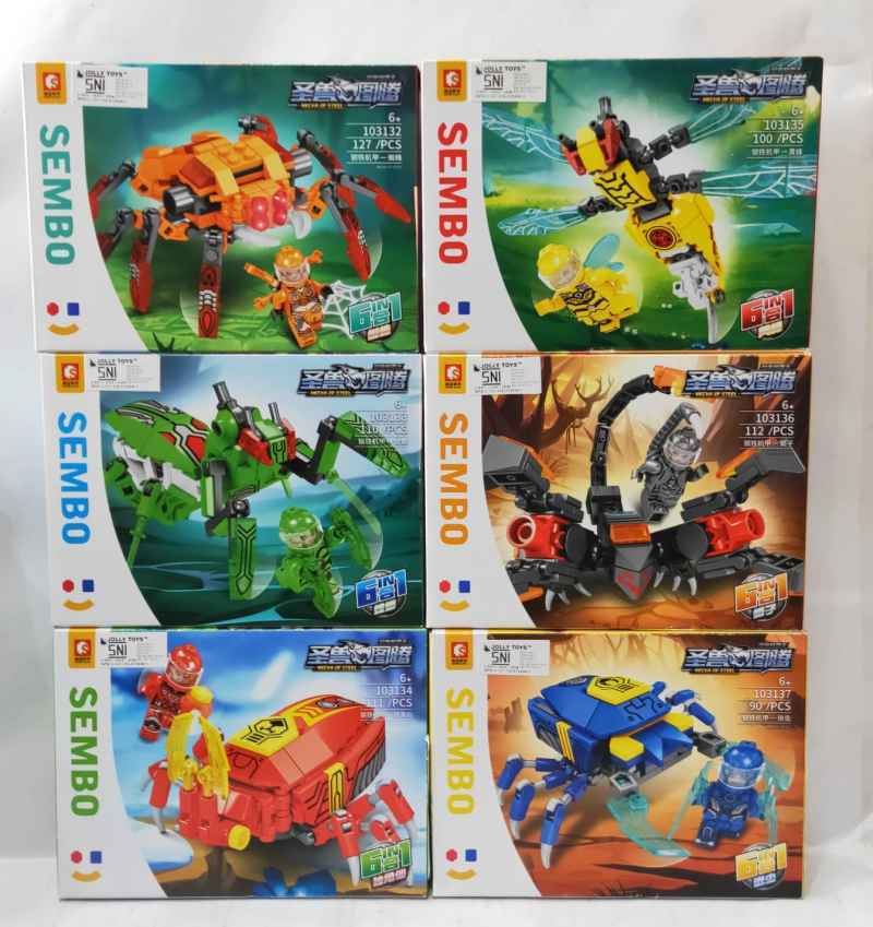 Jual Bricks Block Sembo Mecha Of Steel Animal 6in1 Robot 103132 Di ...