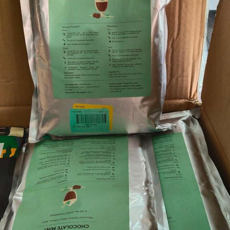 Jual Toffin Chocolate Mint Powder 800gram/Bubuk Minuman Rasa Cokelat ...