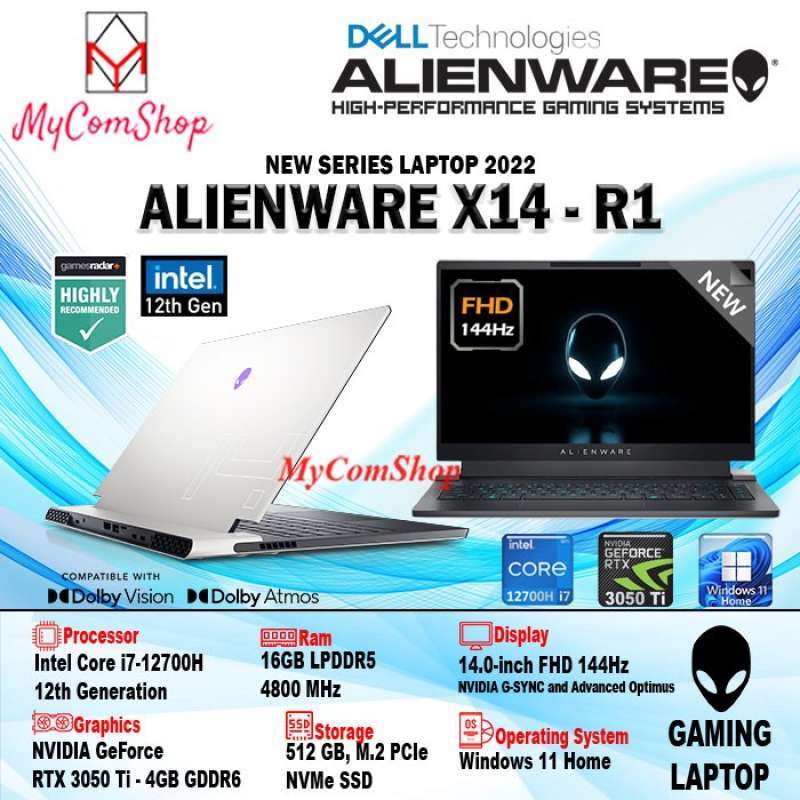 Jual Dell Alienware X14 R1 I7-12700h 16gb Ram 512gb Ssd Rtx 3050 Ti 4gb ...
