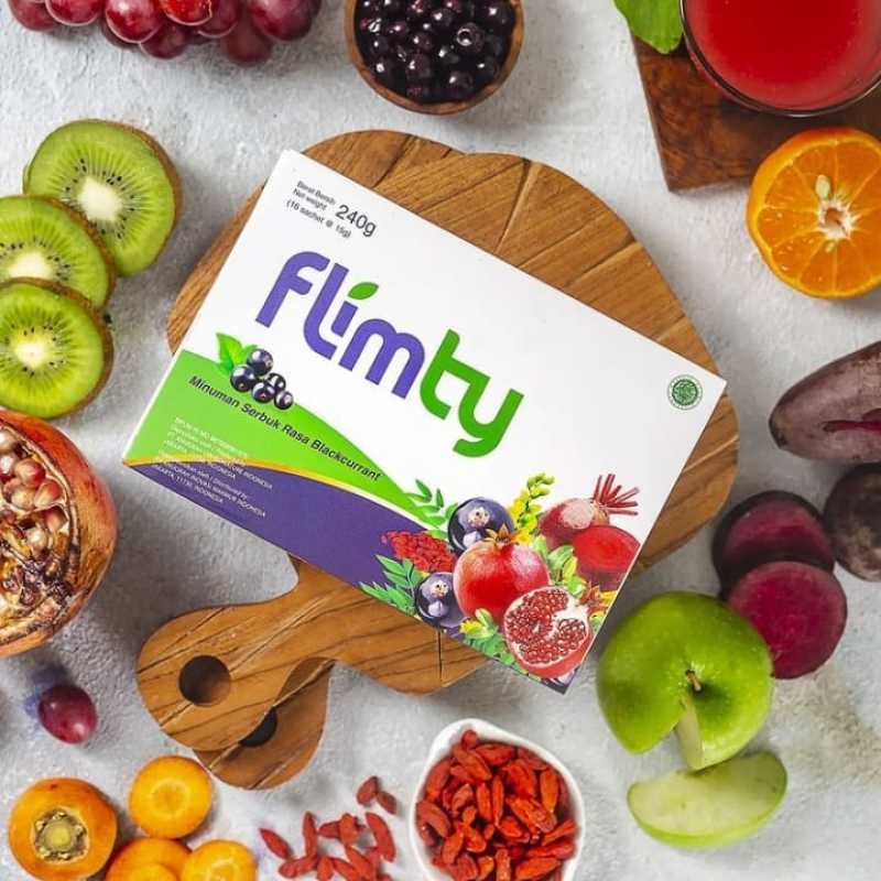 Jual Flimty Fiber Original 1 Box 16 Sachet Blackcurrent Raspberry Obat ...