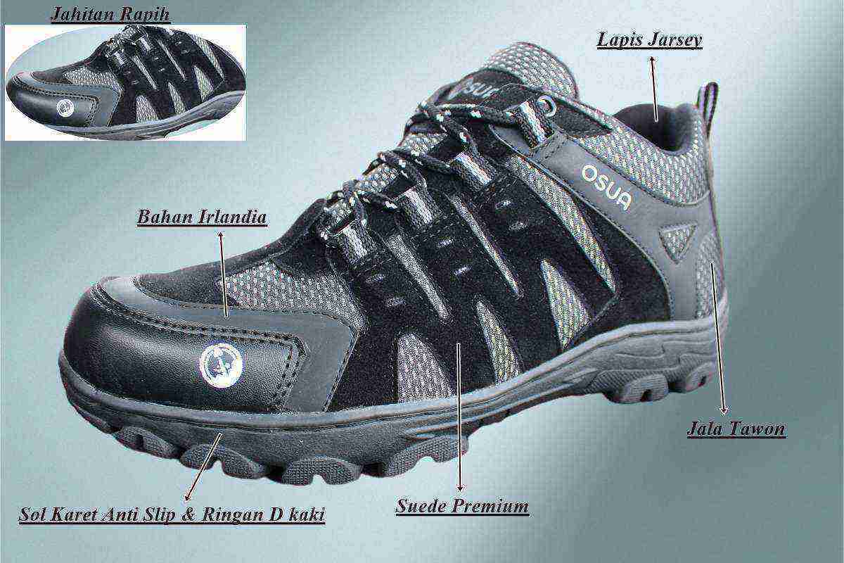 Promo Sepatu Gunung Pria Original Osua Sepatu Hiking Pria Outdoor ...
