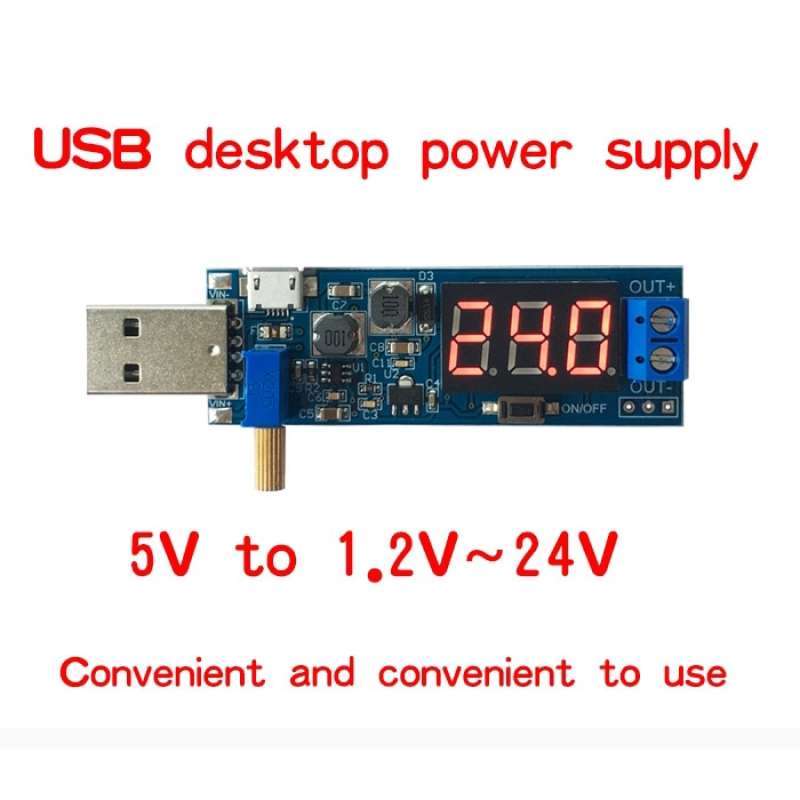 Jual Modul Konverter Boost Buck Usb Step Up / Down Power Supply Dc-Dc 5v Ke 3.3v / 12v Out Dc 1 ...