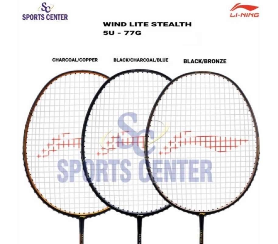 Jual New Raket Badminton Lining Wind Lite / Windlite Stealth 5u 77 Gram ...