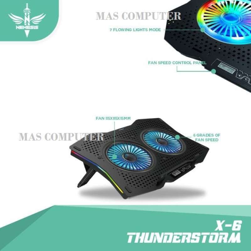 Jual Cooling pad NYK X6 THUNDERSTROM NYK NEMESIS X6 Gaming Cooling pad ...