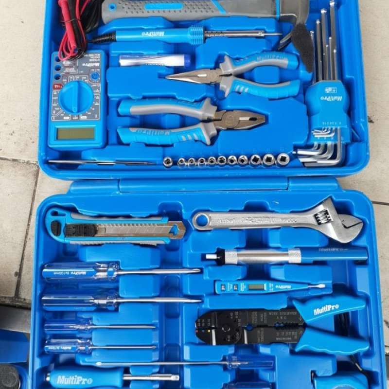 Jual MULTIPRO Toolkit Set Electric Tool set 52 pcs di Seller Berkah_ shop - Wanajaya, Kab ...
