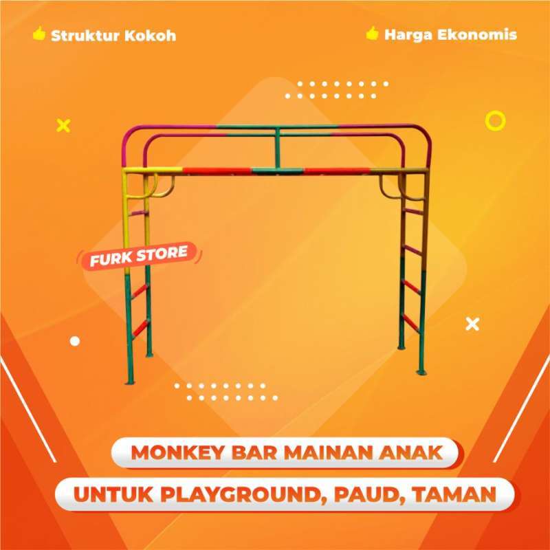 Jual Monkey Bar Anak, Tangga Majemuk Playground, Monkey Bar Outdoor Di ...