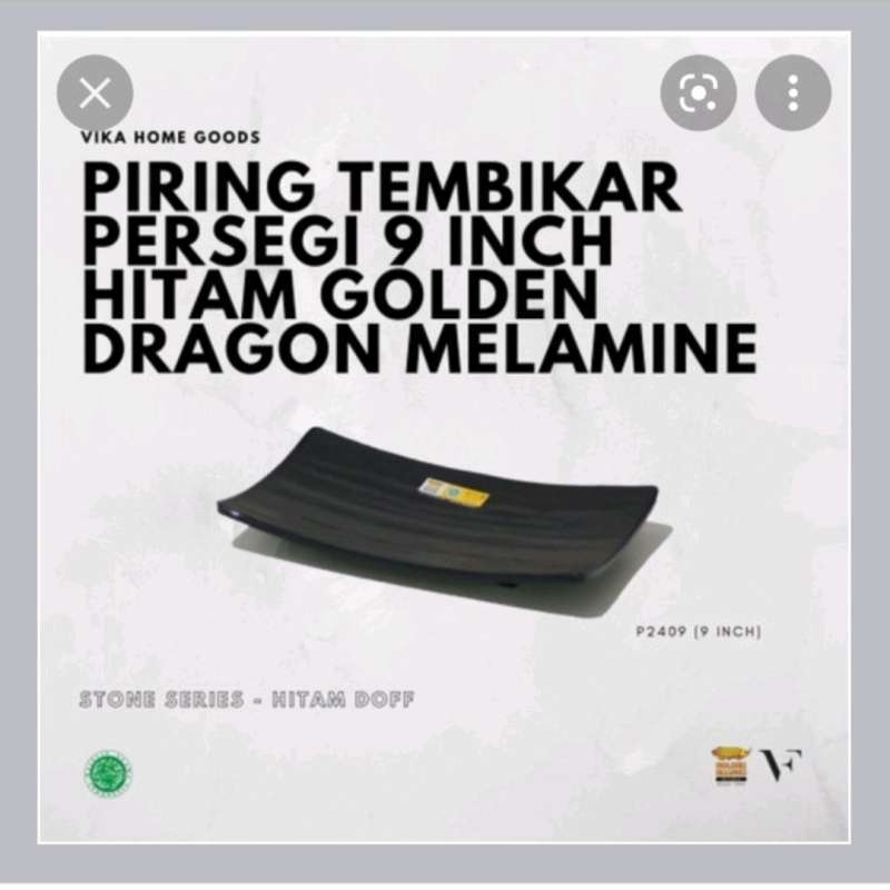 Jual Piring Segi Kotak Melamin Premium Golden Dragon 9 Piring Hitam Abu ... Jual Piring Segi Kotak Melamin Premium Golden Dragon 9 Piring Hitam Abu ...