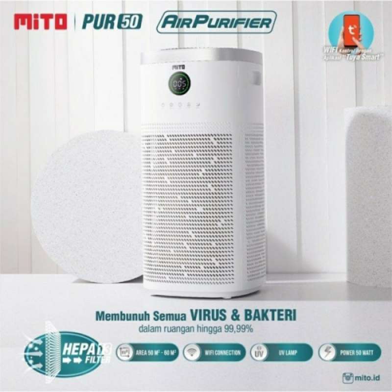 Jual Mito Airpurifier Pur50 / Air Purifier Pur 50 / Alat Pembersih ...
