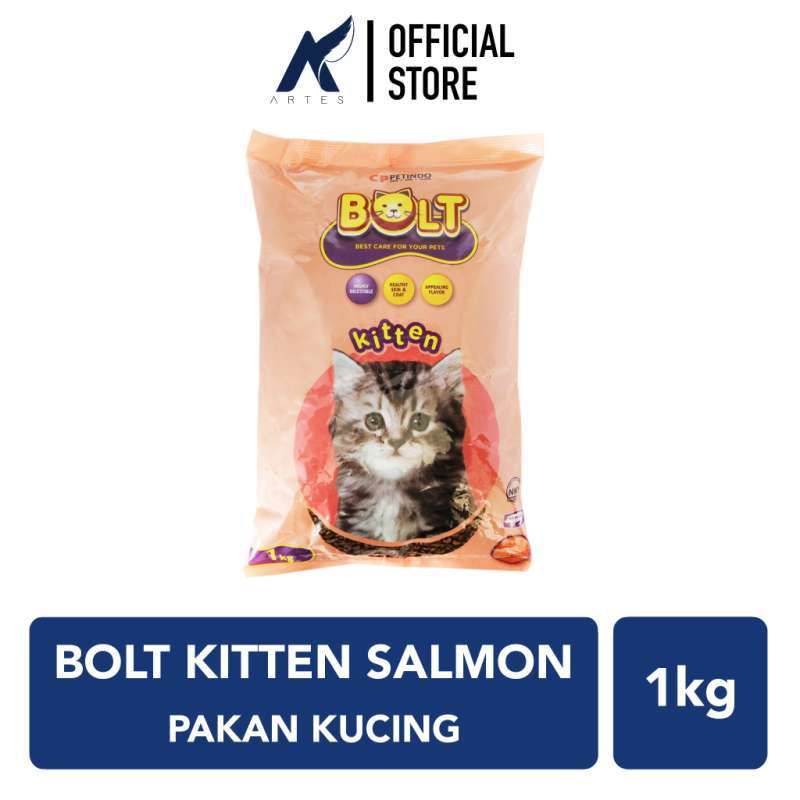 Jual BOLT KITTEN Makanan-Pakan Cat Food Anak Kucing Kering Rasa Salmon ...