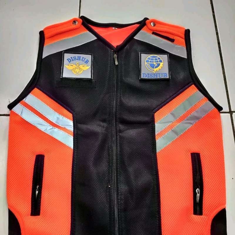 Jual Rompi Double Mess Dishub Oren |Rompi Perhubungan |Rompi jaring ...