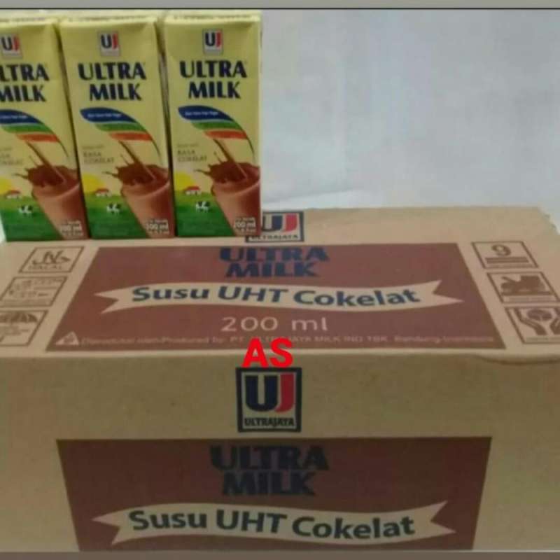 Jual Susu Ultra 200ml cokelat coklat chocolate 1 dus 24pcs di Seller AS ...