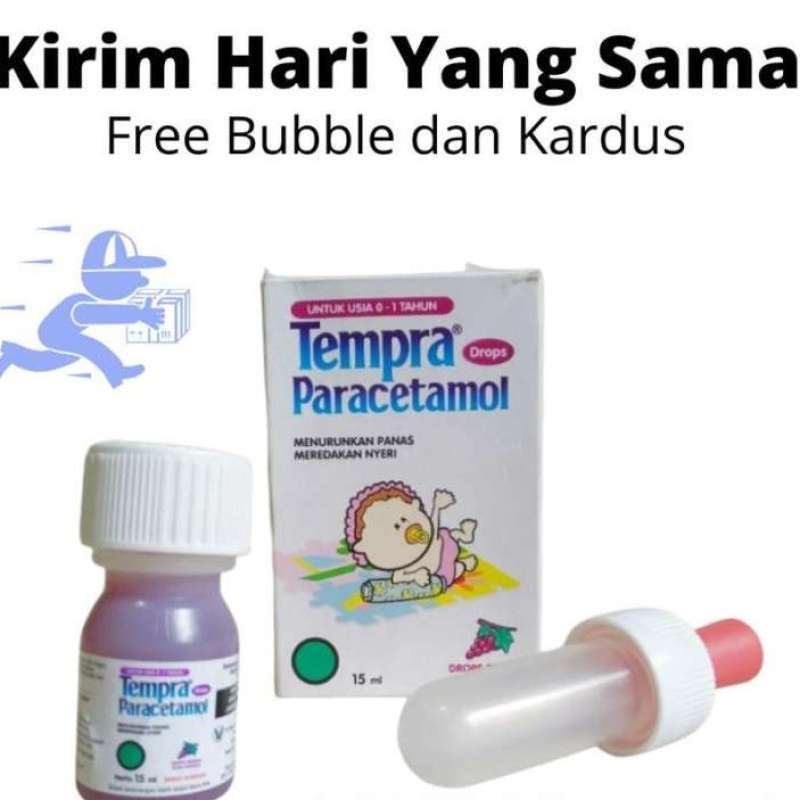 Jual Obat Turun Panas Sakit Gigi Demam Bayi Tempra Drops di Seller Toko ...