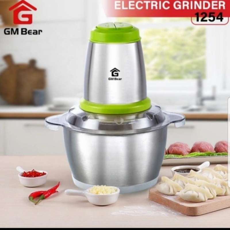 Jual GM Bear Penggiling Daging Elektrik 2L Stainless Steel 1254 di ...