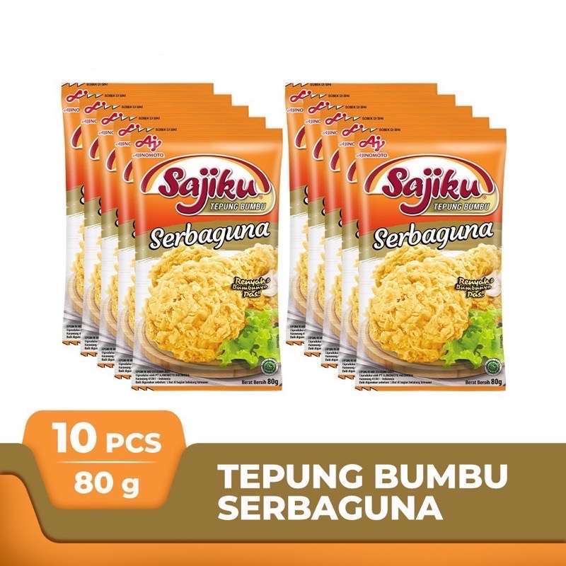 Jual (10 sachet) SAJIKU tepung bumbu serbaguna 80gram di Seller ...