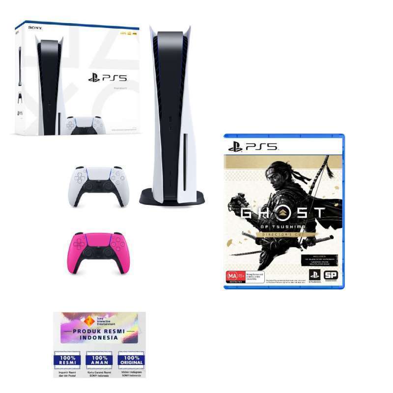 Jual BUNDLE B - PlayStation 5 Disc Edition + 1 DualSense White + 1 ...