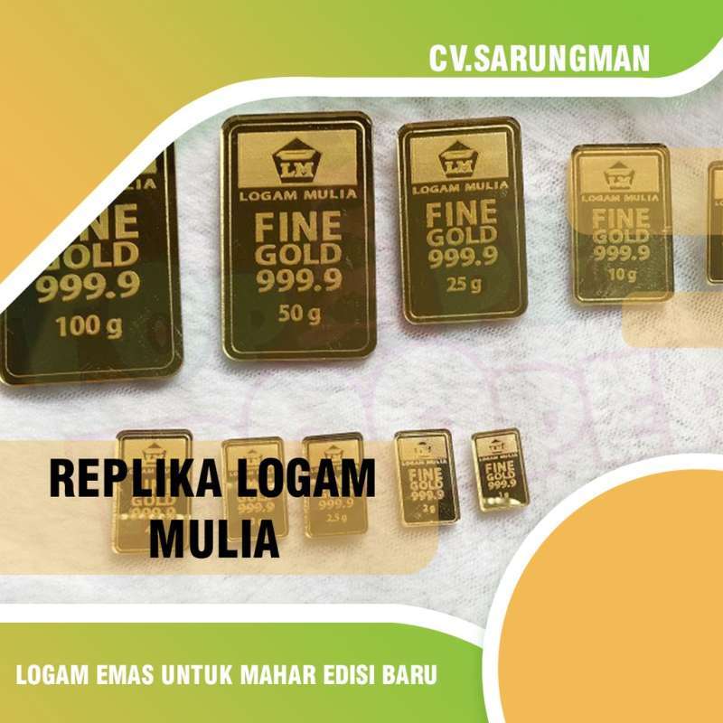 Jual Replika Logam Mulia | Logam Emas Untuk Mahar EDISI BARU - Custom ...