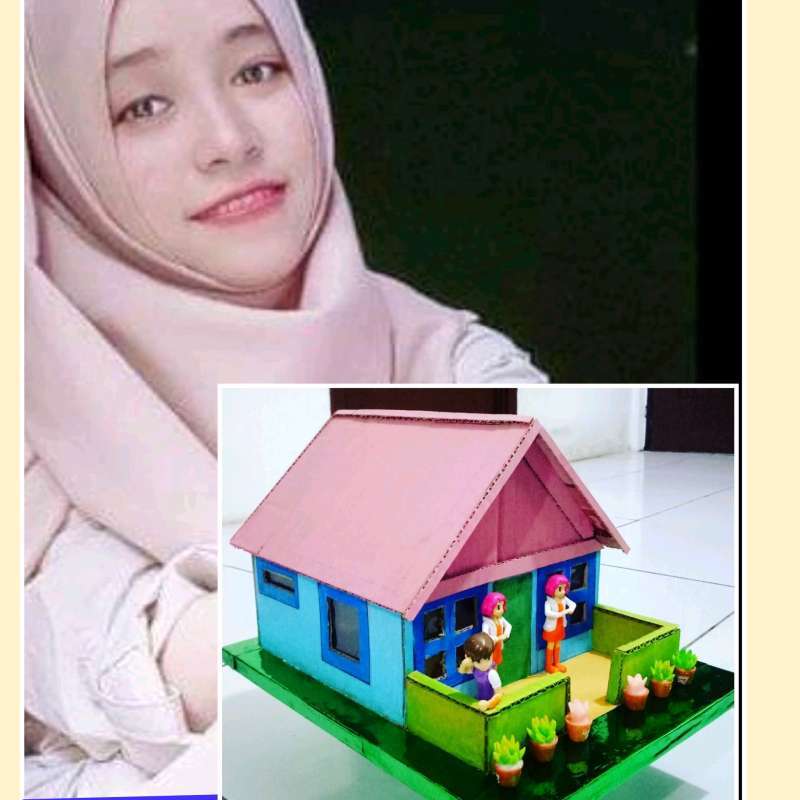 Jual Miniatur Rumah Sederhana dari karton di Seller ELANG HANDYCRAFT ...
