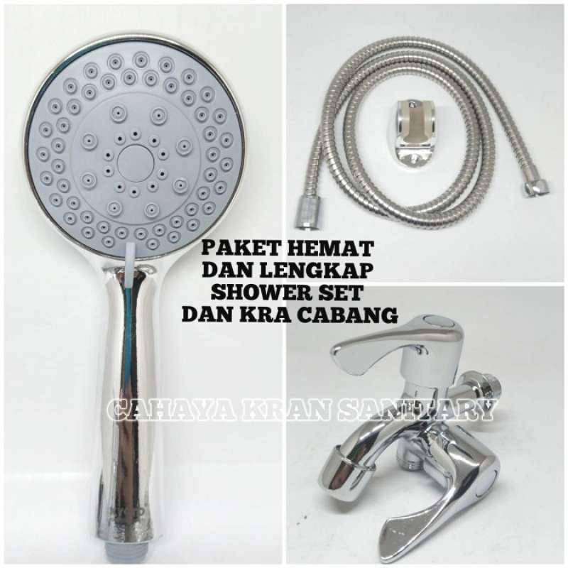 Jual Paket Murah Shower Mandi Lengkap/shower Set Dan Kran Double/kran ...