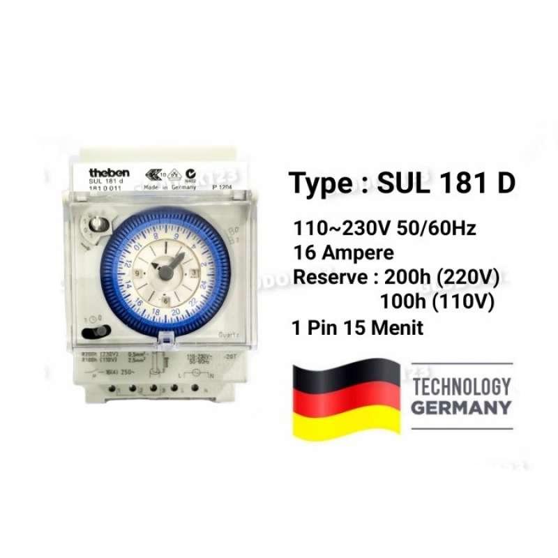 Promo Timer Analog Theben Switch 24jam Panel Otomatis Sul 181d 181h