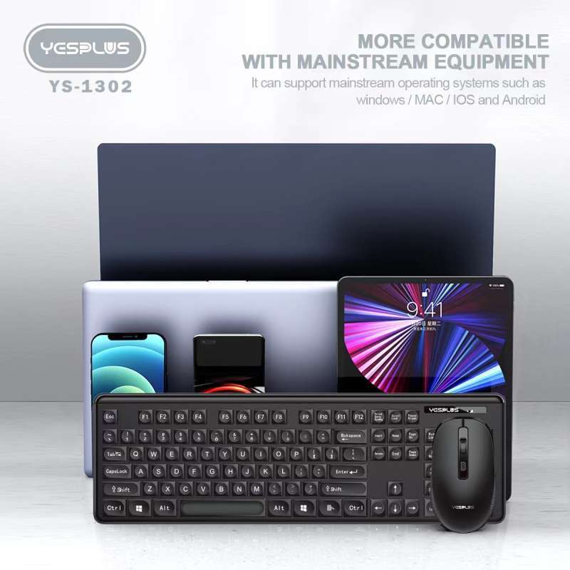 Jual Yesplus Ys-1302 Keyboard Free Mouse Wireless 2.4g Freedom Live ...