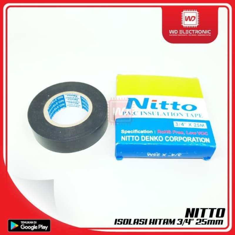 Jual ISOLASI NITTO HITAM 25 MM SOLASI HITAM NITTO di Seller EasyWare ...