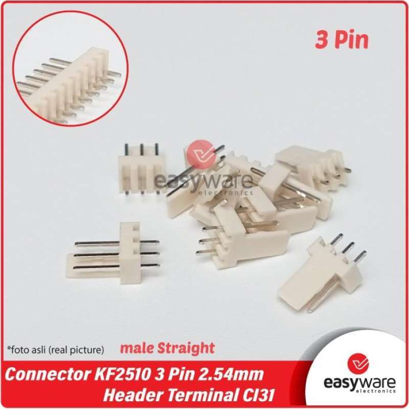 Jual Molex KF2510 3P 3 Pin 3Pin 2.54mm Header Terminal CI31 Connector 2.54m di Seller EasyWare ...