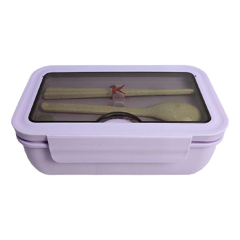 Promo OEM ONE-C479 Tempat Makan Lunch Box Set Free Sendok Garpu Kotak Makan Transparant Bento ...