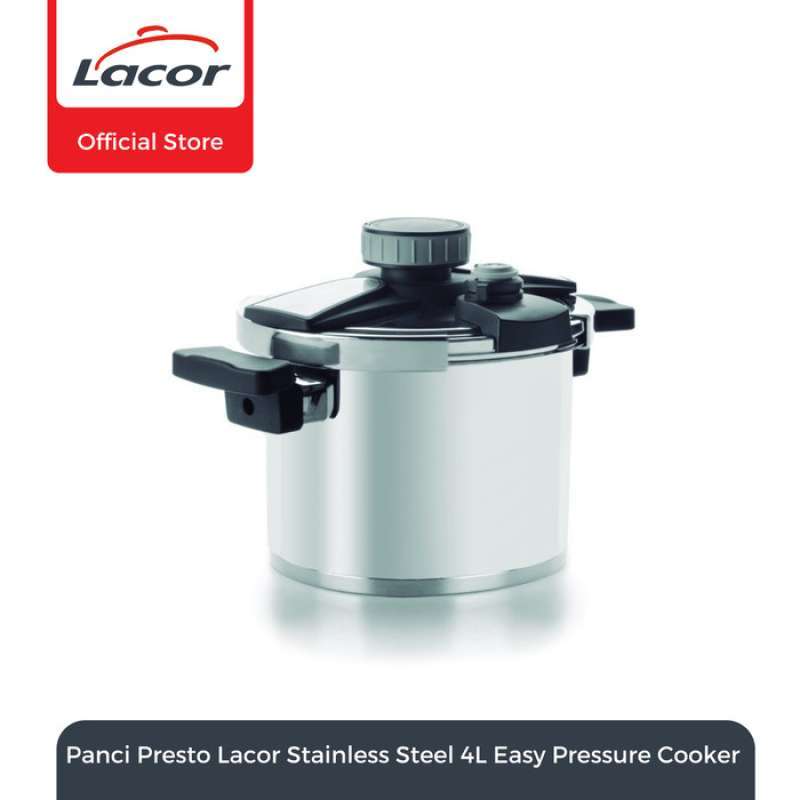 Promo Panci Presto Lacor Stainless Steel 4L Easy Pressure Cooker Diskon ...