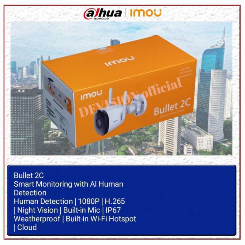 Promo Imou Bullet 2C IP Camera Wifi Outdoor 2MP Diskon 7% di Seller ...