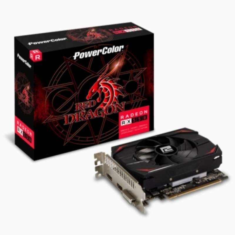 Jual VGA PowerColor Red Dragon Radeon RX 550 4GB GDDR5 128 bit di ...