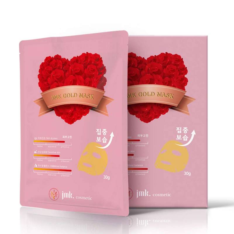 Jual Jmk Cosmetics Gold Mask Pack - Pink [3 Box/ 30 Pcs] Di Seller ...