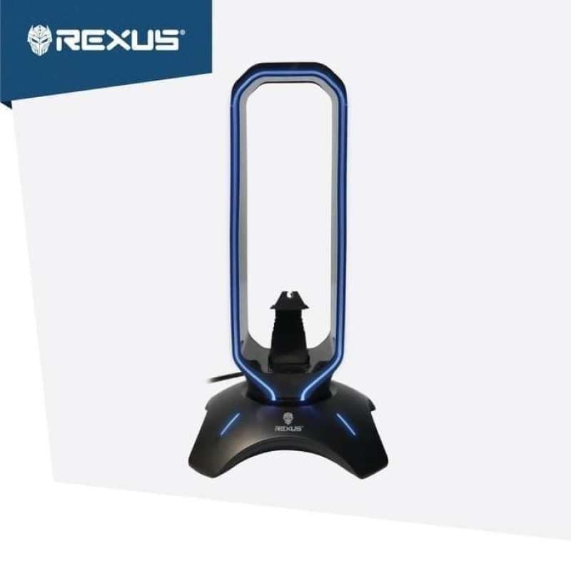 Jual Rexus J3 Bungee Headset Standing Rgb With Usb Hub - Merah Muda Di ...