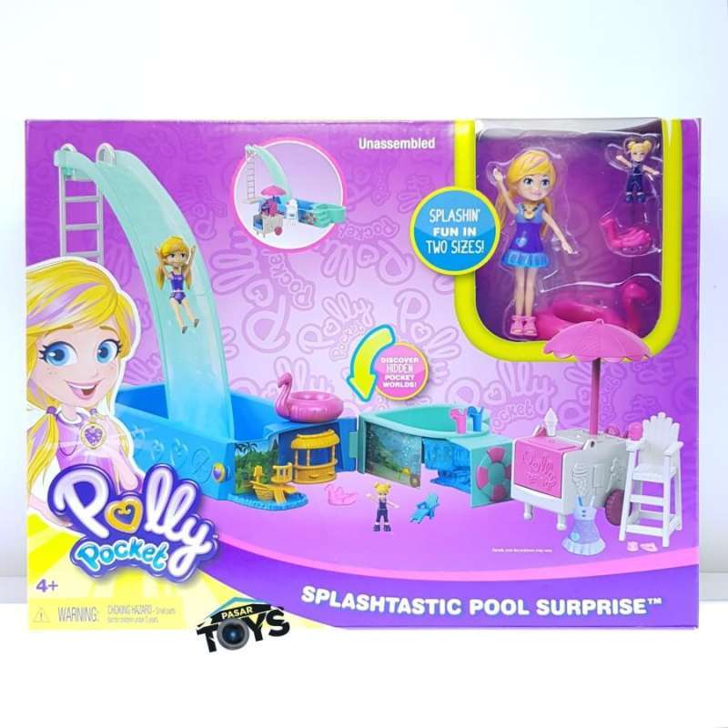 Jual Polly Pocket Splashtastic Pool Surprise Playset di Seller Pasar ...