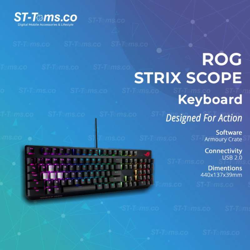 Jual Asus ROG Strix Scope NX Wired Mechanical Gaming Keyboard - Brown ...