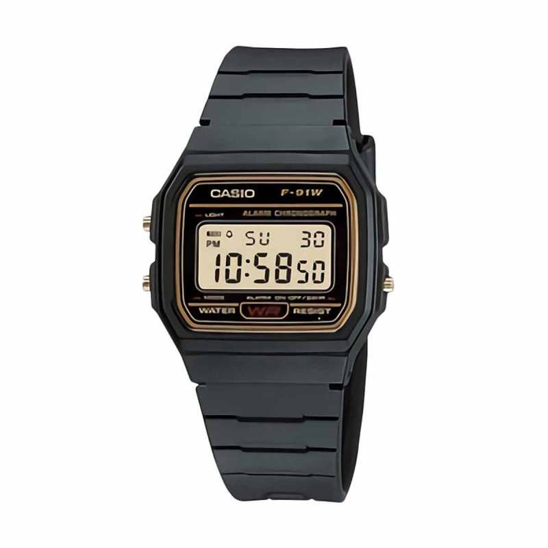 Jual CASIO F-91WG-9QDF Digital Jam Tangan Unisex - Black Gold di Seller ...